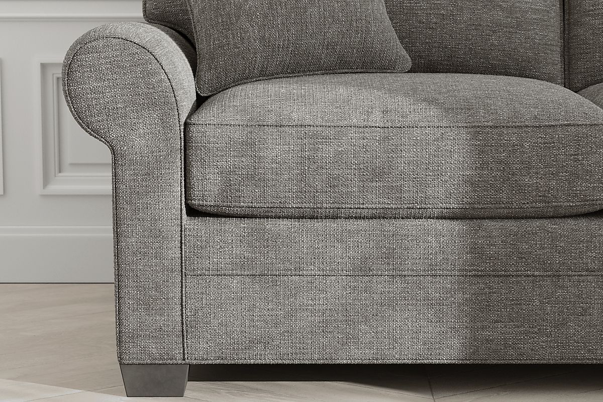 Cindy Crawford Bellingham Gray Textured Sleeper Loveseat | Rooms to Go