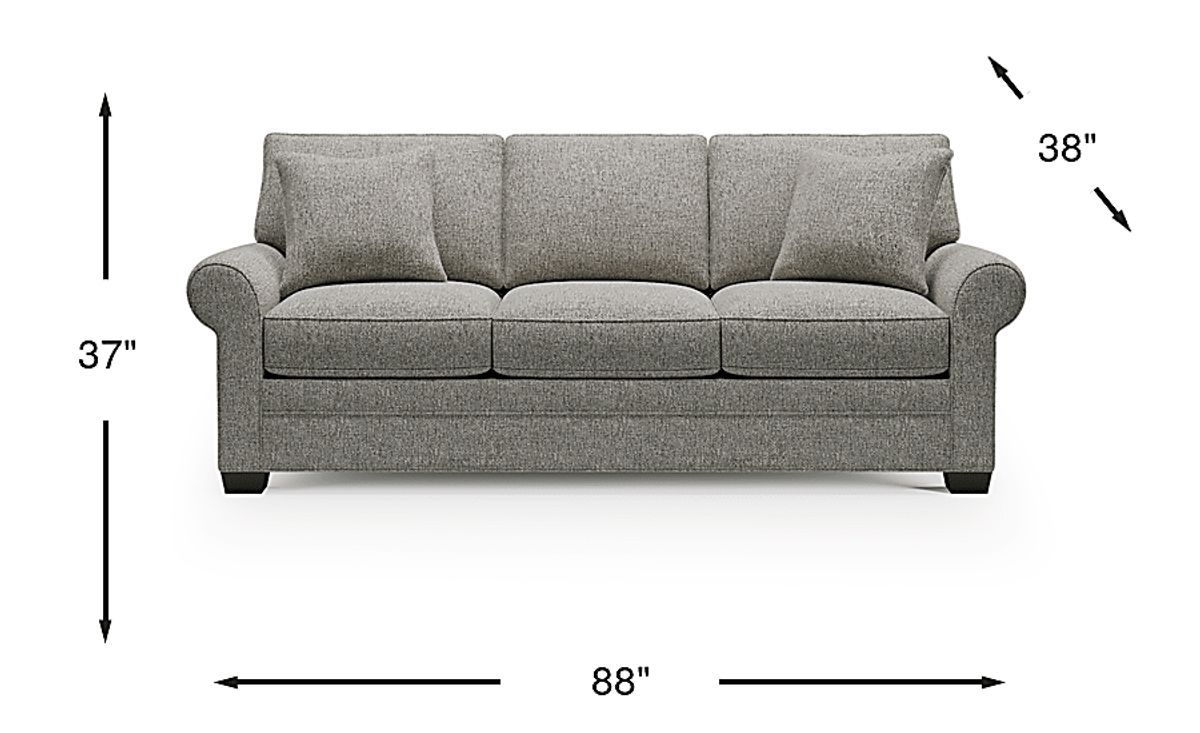 Cindy Crawford Bellingham Gray Textured Sofa | Rooms to Go