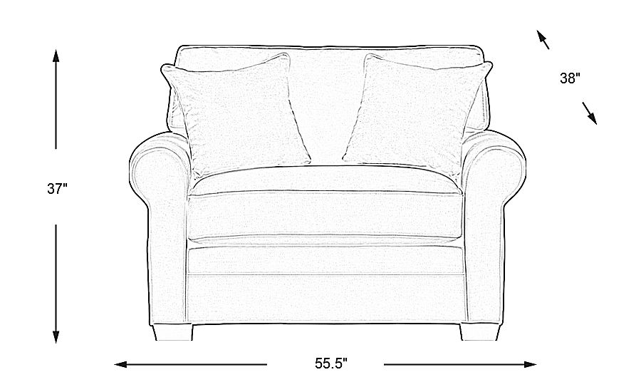 Cindy Crawford Home Bellingham Indigo Chair - Rooms To Go