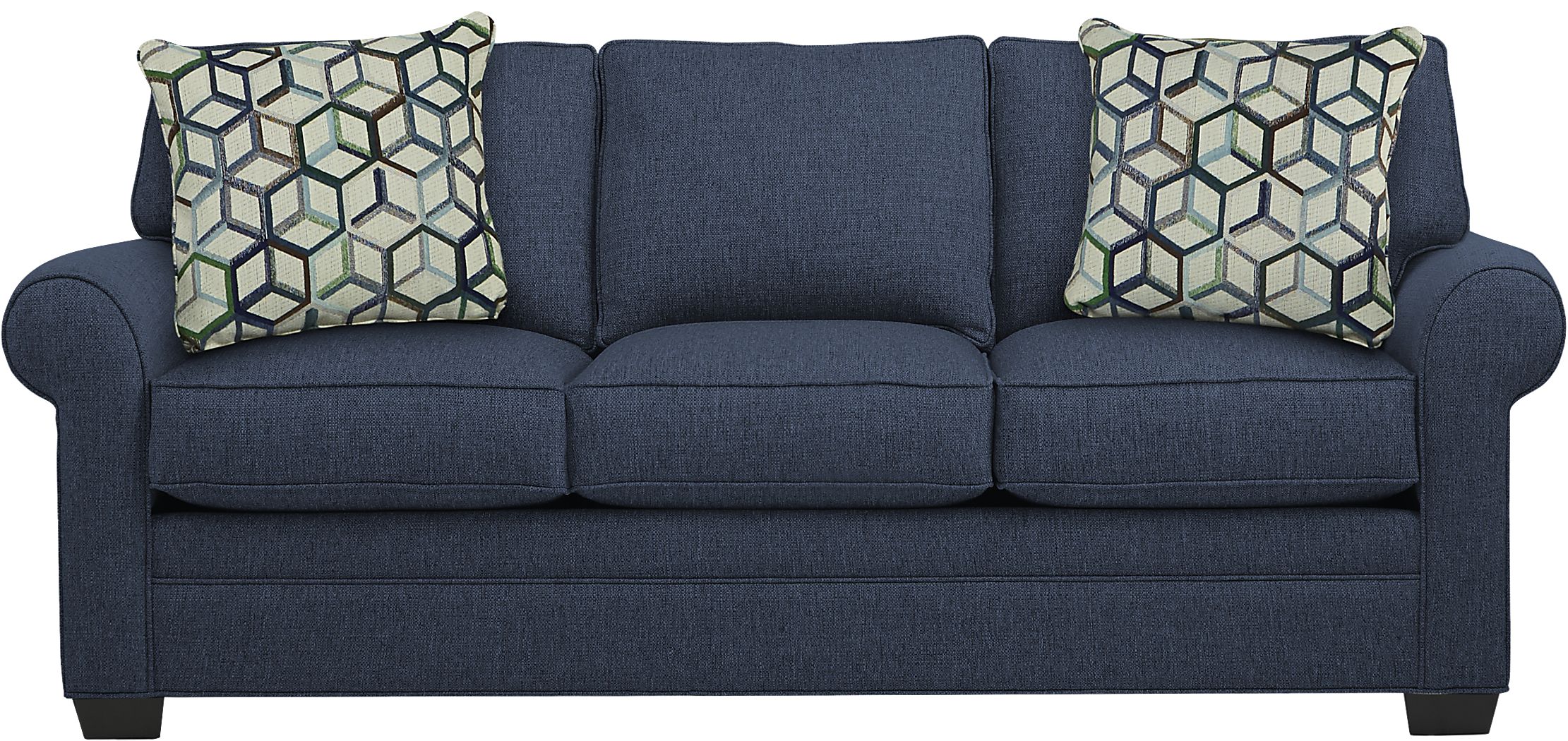 Cindy Crawford Bellingham Midnight Blue Textured Sofa | Rooms to Go