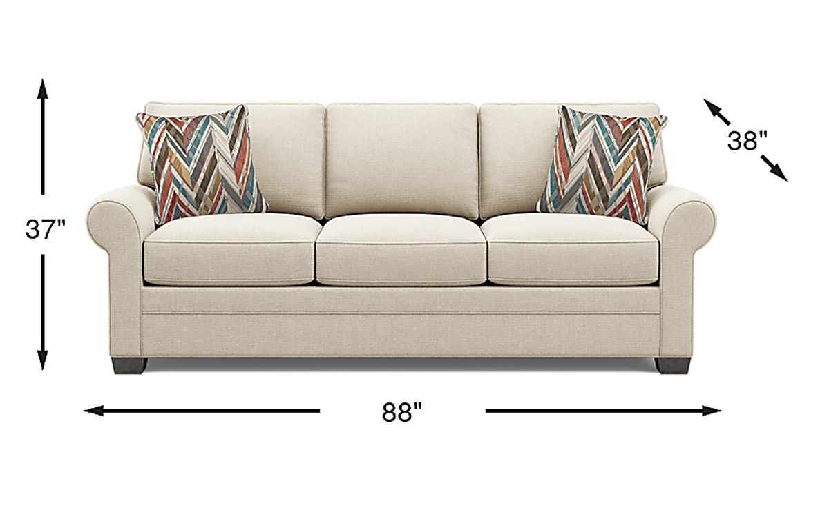 Cindy Crawford Bellingham Sand Beige Textured Sleeper Sofa | Rooms to Go