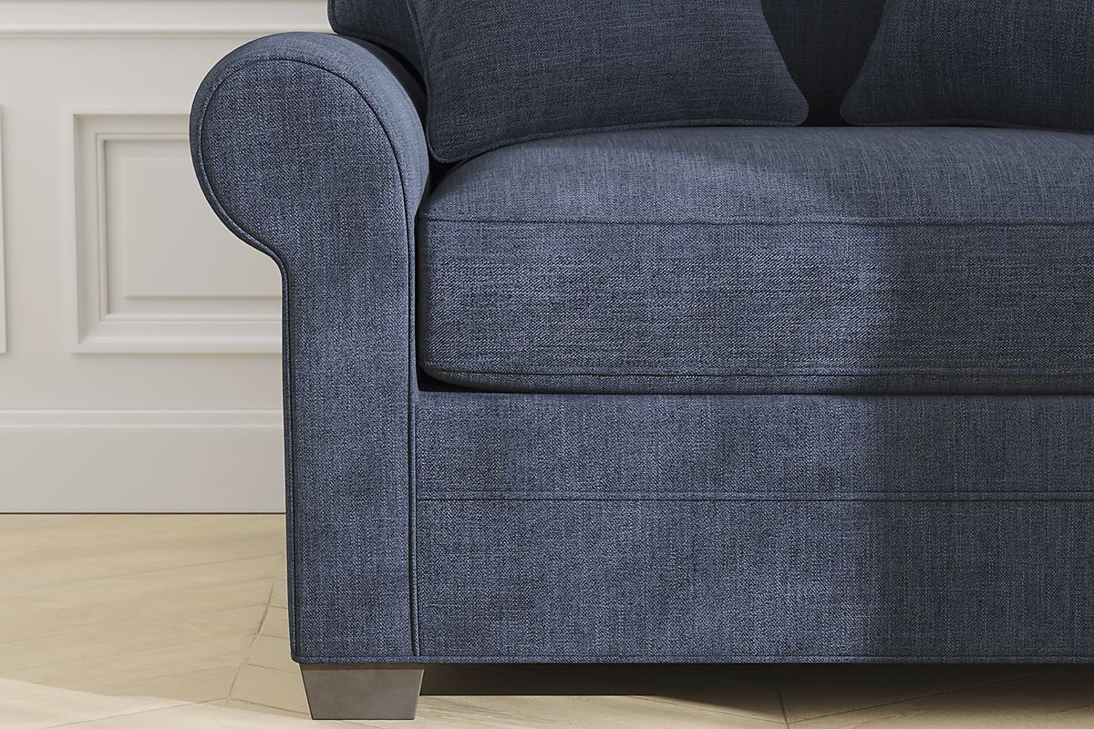 Cindy Crawford Bellingham Sapphire Blue Chenille Fabric Chair | Rooms to Go