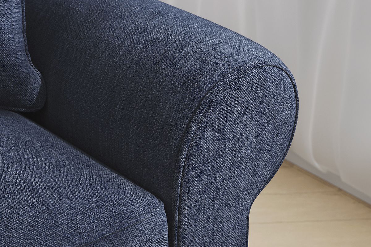 Cindy Crawford Bellingham Sapphire Blue Chenille,Luxeguard Performance ...