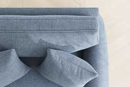 Cindy Crawford Bellingham 5 Pc Chambray Blue Chenille Fabric Living ...