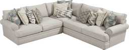 Cindy Crawford Brookview Heights Beige Chenille Fabric 3 Pc Sectional ...