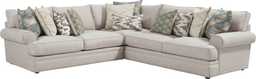 Cindy Crawford Brookview Heights Beige Chenille Fabric 3 Pc Sectional ...