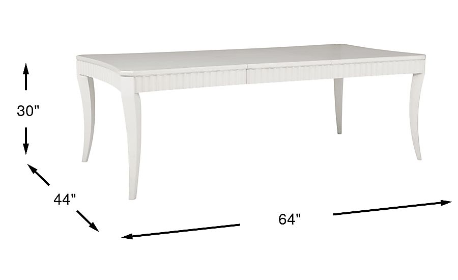 Cindy Crawford Home Clarendon Heights White Rectangle Dining Table ...