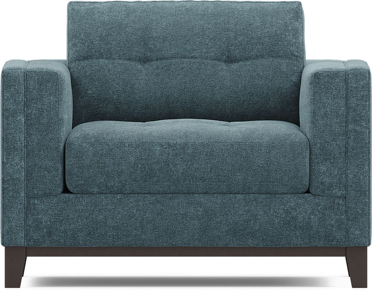 Cindy Crawford Everleigh Place 2 Pc Lagoon Blue Chenille Fabric Living ...