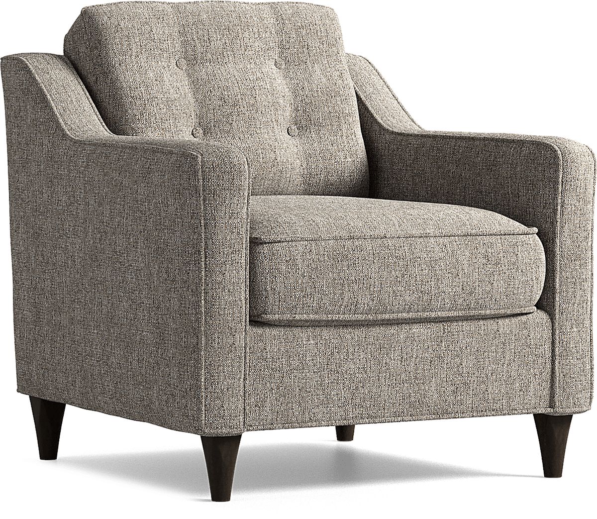 Cindy Crawford Hanover Gray Textured Chair | Rooms to Go