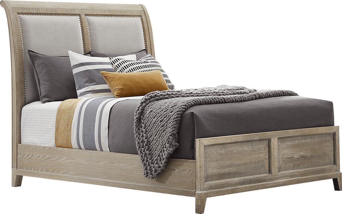 Cindy Crawford Kailey Park 5 Pc Light Oak Wood King Bedroom Set With 3 ...