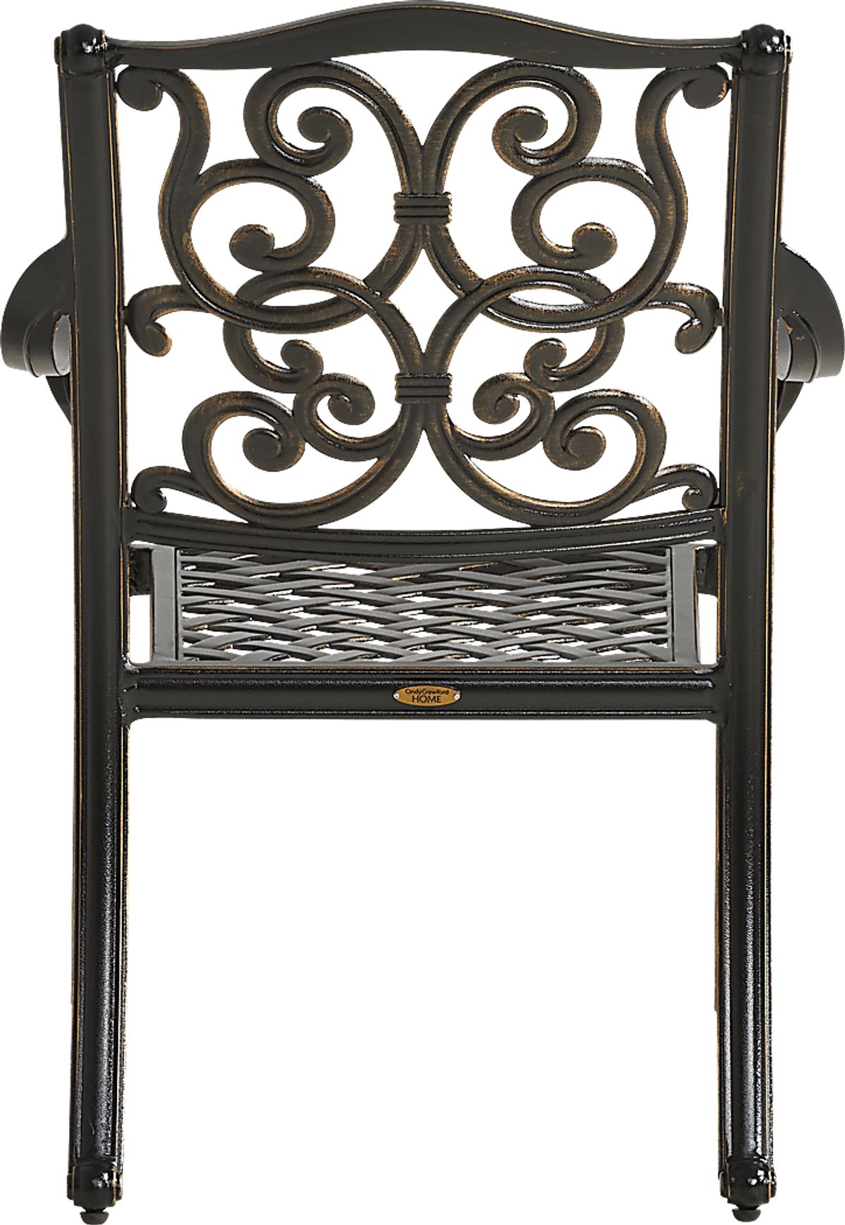 Cindy Crawford Lake Como 5 Pc Bronze Metal Aluminum Outdoor Dining Set ...