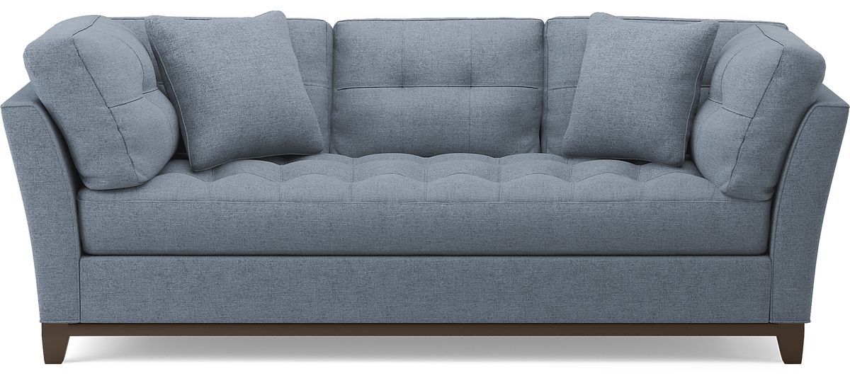 Metropolis Way Chambray Blue Textured Sofa | Rooms to Go