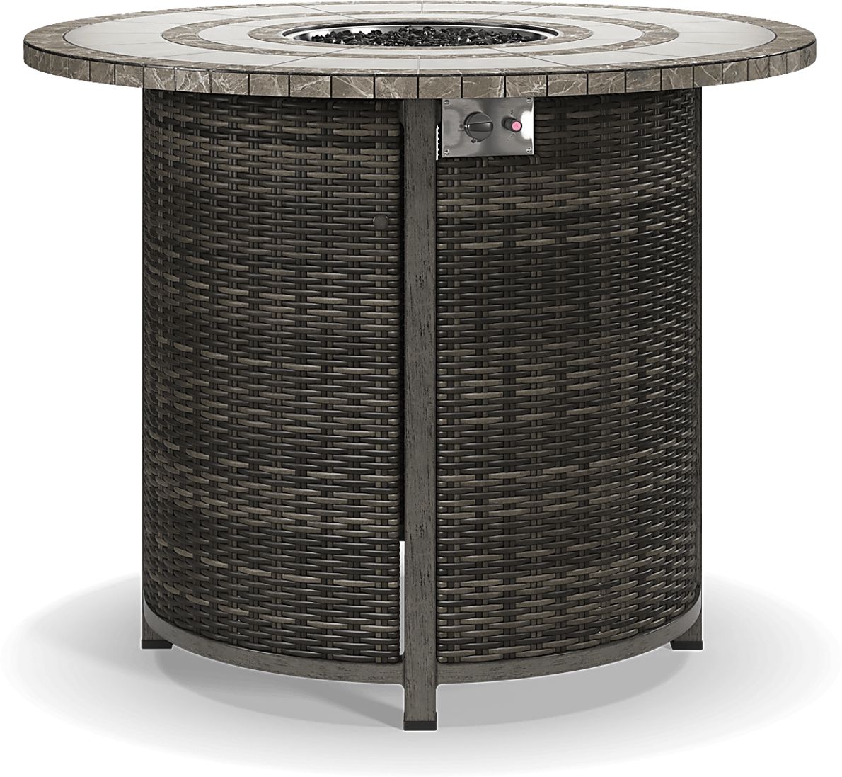 Cindy Crawford Home Montecello Gray Outdoor Fire Bar Table - Rooms To Go