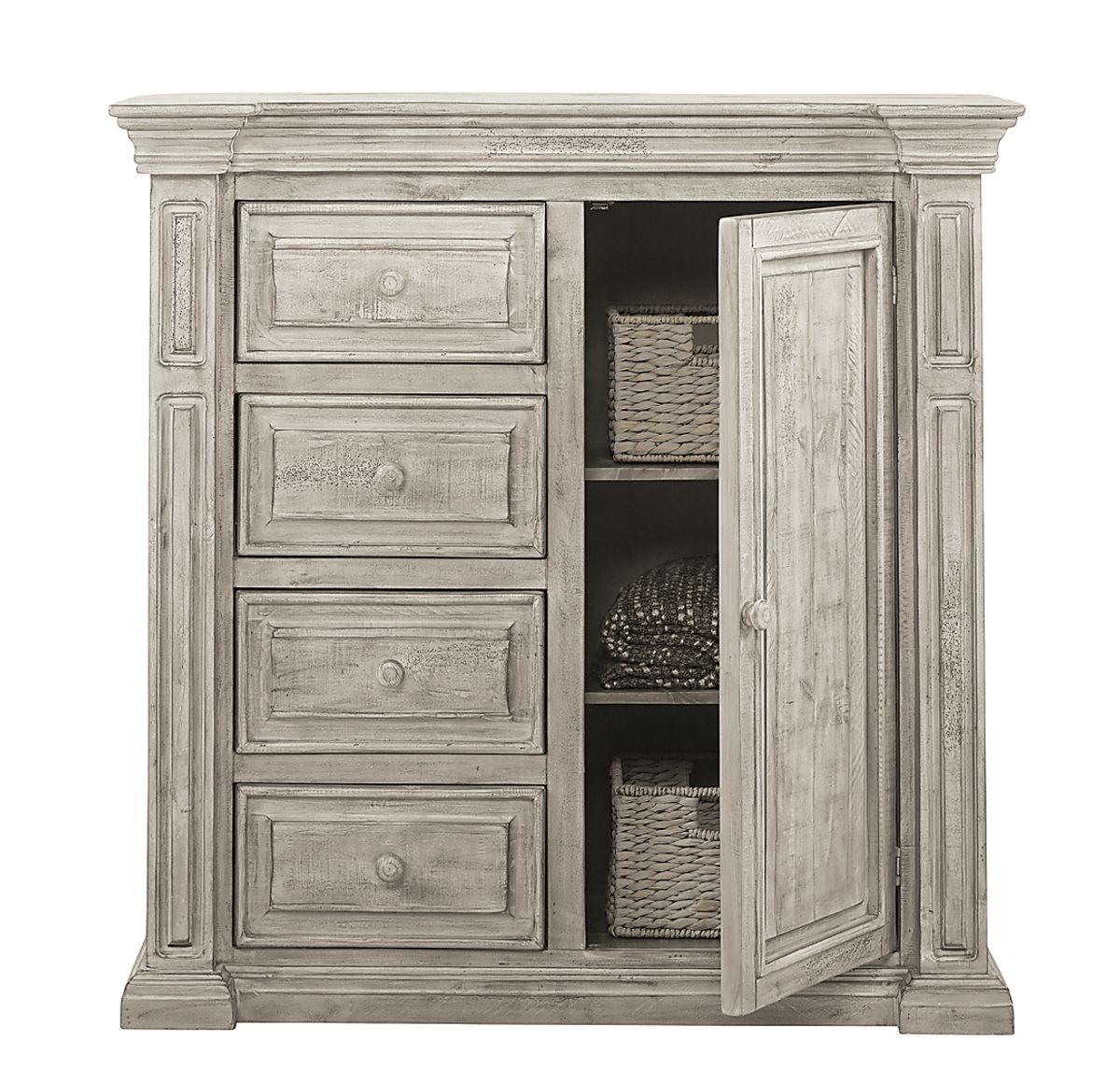 Cindy Crawford Pine Manor 8 Pc Gray Queen Bedroom Set With 3 Pc Queen ...