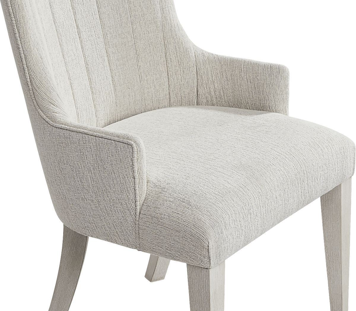 Cindy Crawford Royal Park Ivory Light Wood,White Beige Arm Chair ...