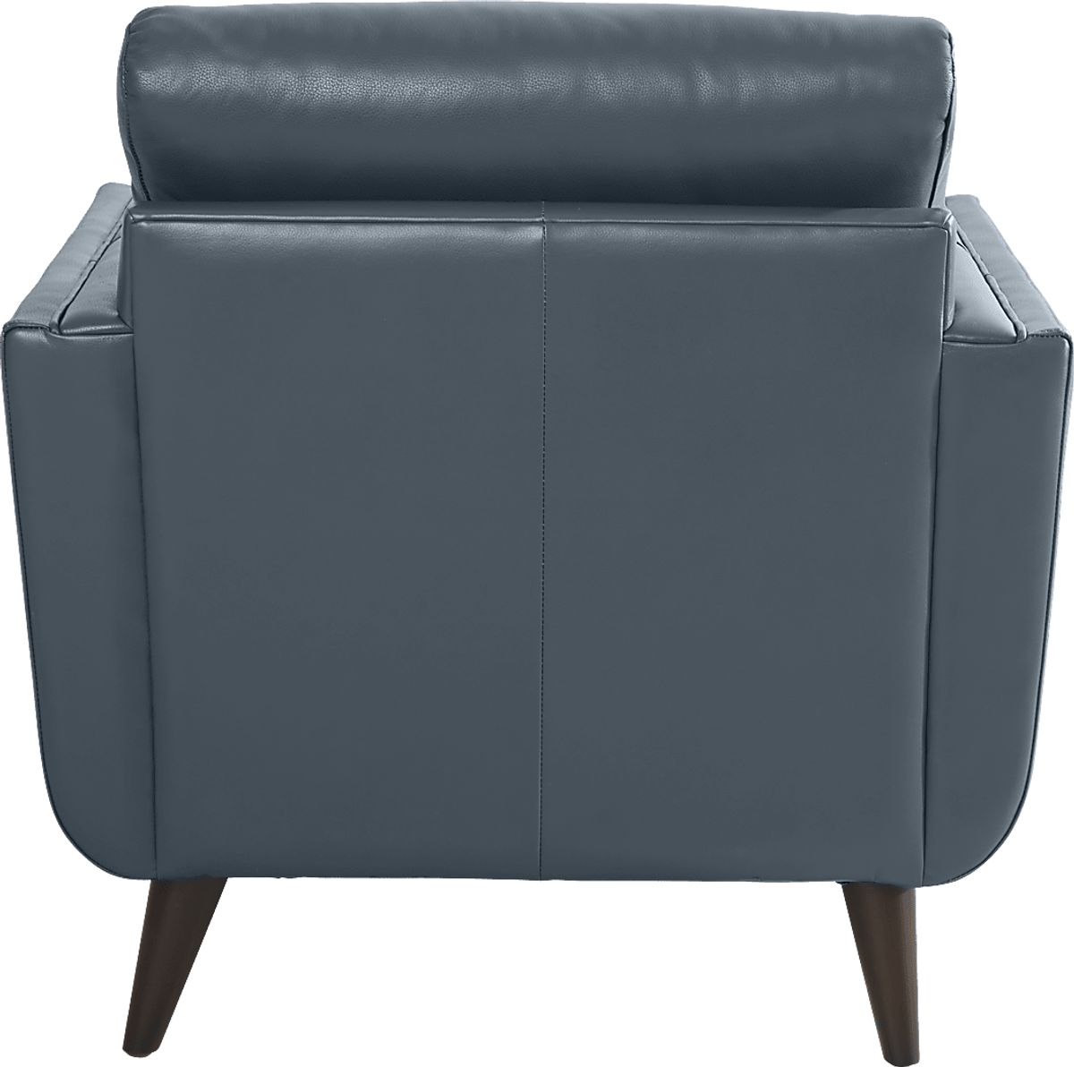 Cindy Crawford San Salerno Blue Leather Chair | Rooms to Go