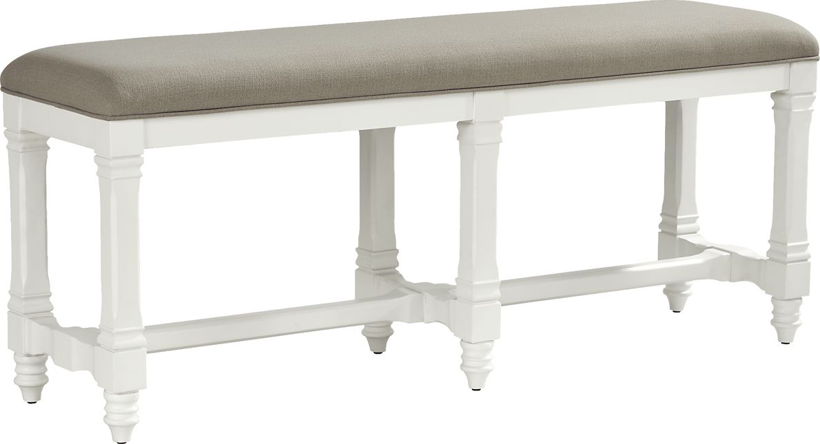 Cindy Crawford Shorewood White Colors,White Beige Counter Height Bench ...