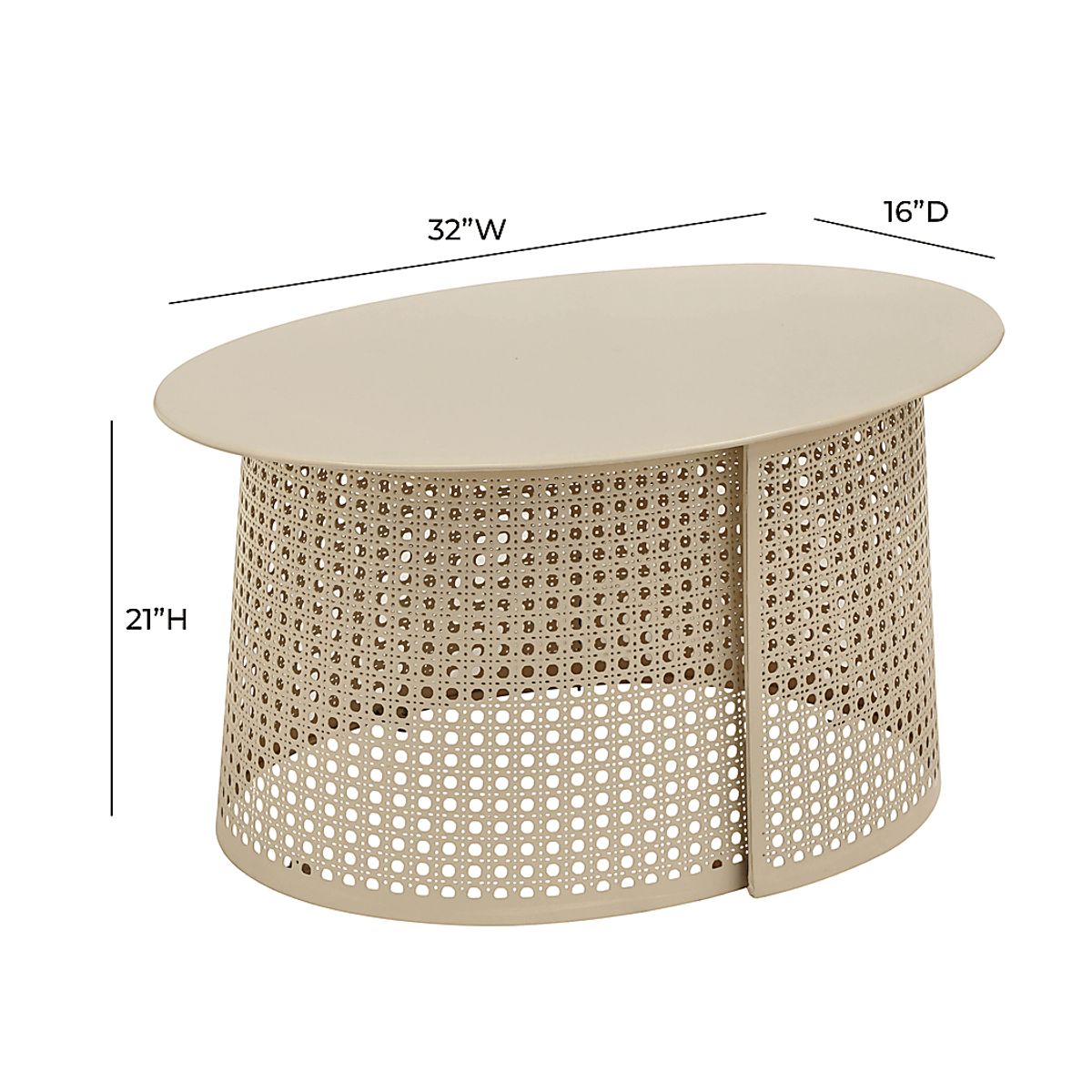 Cineraria Cream Beige Coffee Table | Rooms to Go