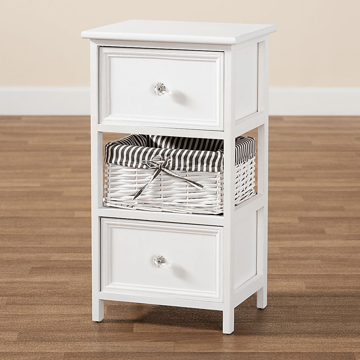 Cirencester White 2 Drawer Storage Unit - Rooms To Go