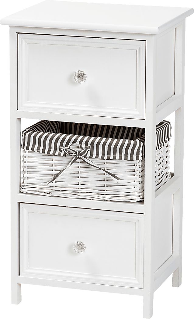 Cirencester White 2 Drawer Storage Unit - Rooms To Go