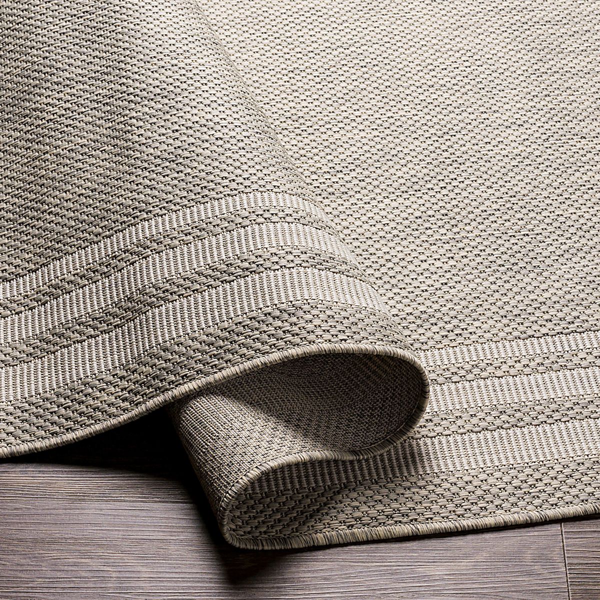 Civada Oatmeal Beige Polypropylene Fabric Outdoor Rug | Rooms to Go