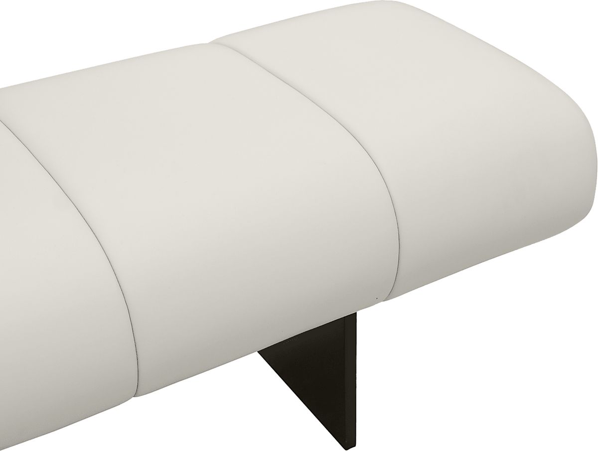 Clachan Cream Beige Polyurethane Fabric Accent Bench | Rooms to Go