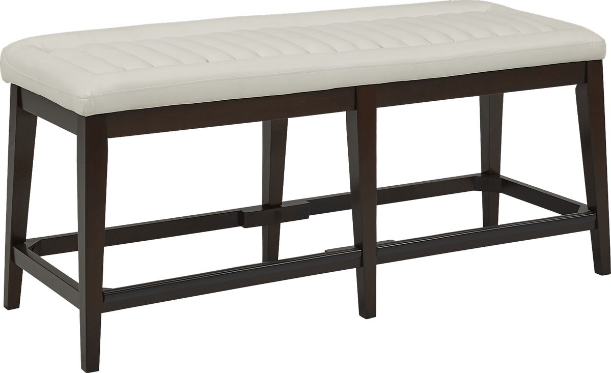 Clairmont Heights 5 Pc Merlot Dark Wood White Dining Room Set With ...