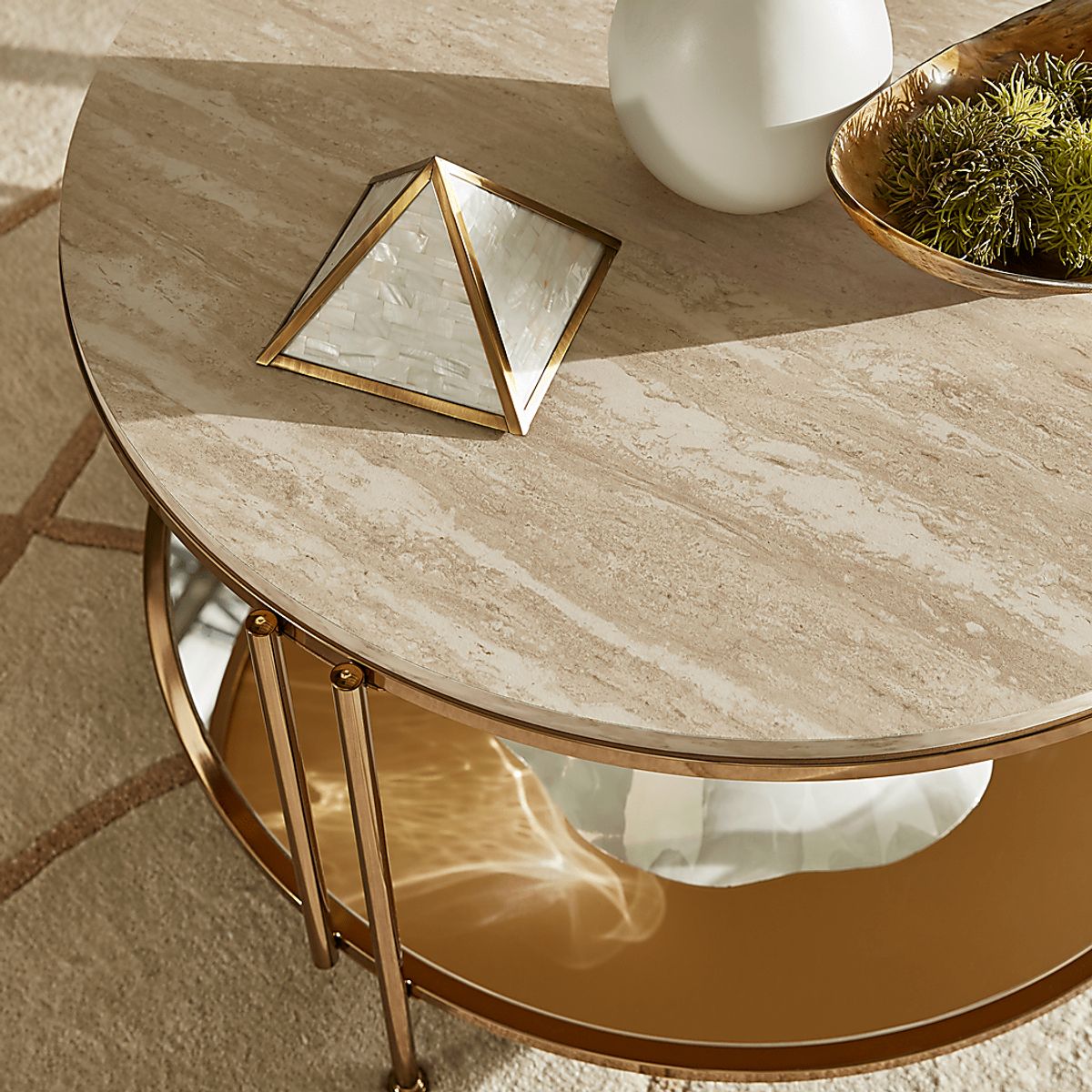 Clairview Gold Colors,Metal Cocktail Table | Rooms to Go