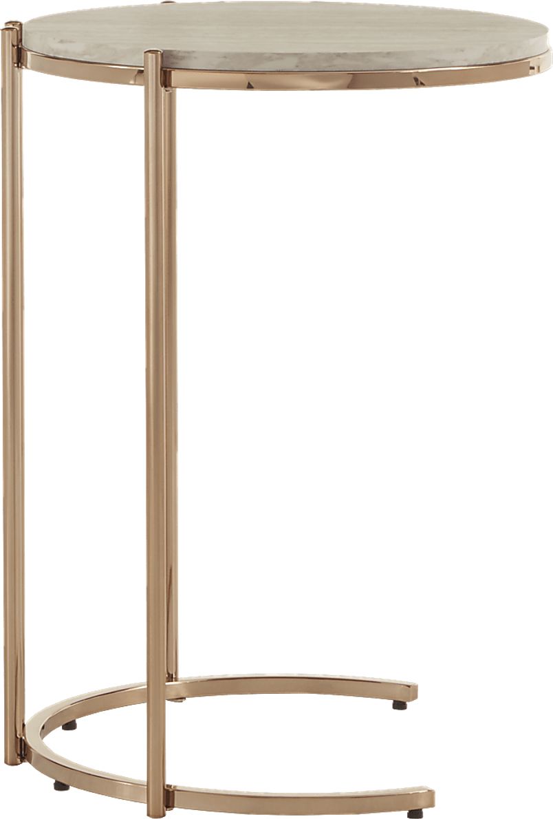 Clairview Gold Side Table - Rooms To Go