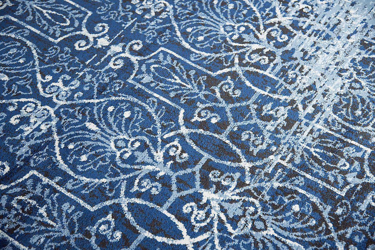 Clarae Blue Rug | Rooms to Go