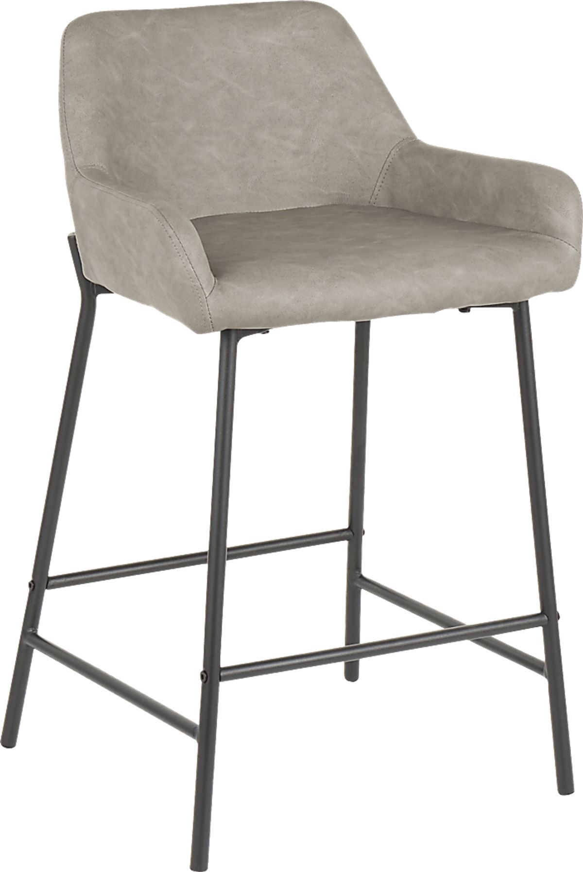 Clarain Black Black,Colors Gray Coutner Height Stool, Set Of 2 | Rooms ...