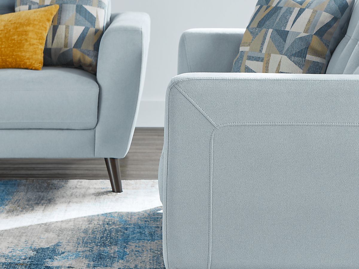 Claremont Heights Hydra Blue Woven Sofa | Rooms to Go