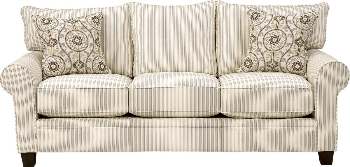 Clarendon Beige Cotton Fabric Sleeper Sofa | Rooms to Go