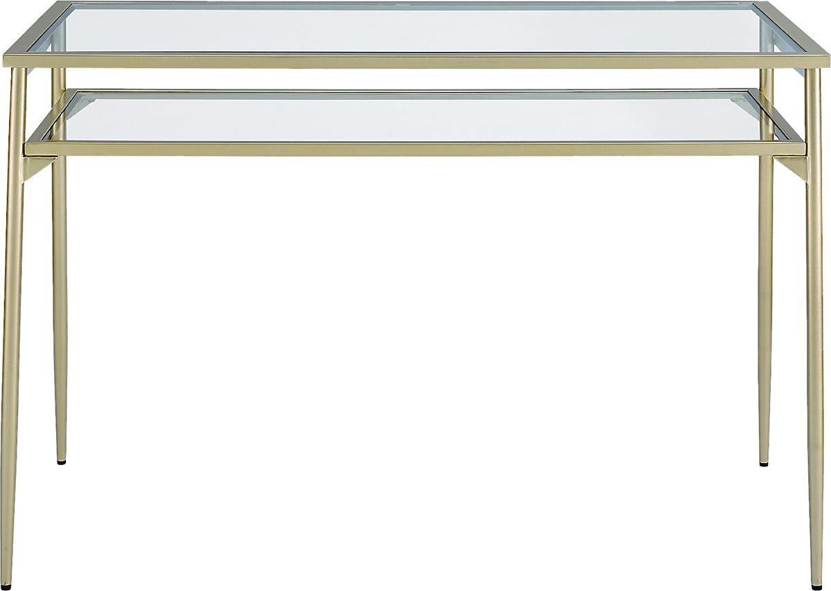 Clareway Gold Colors,Metal Desk | Rooms to Go