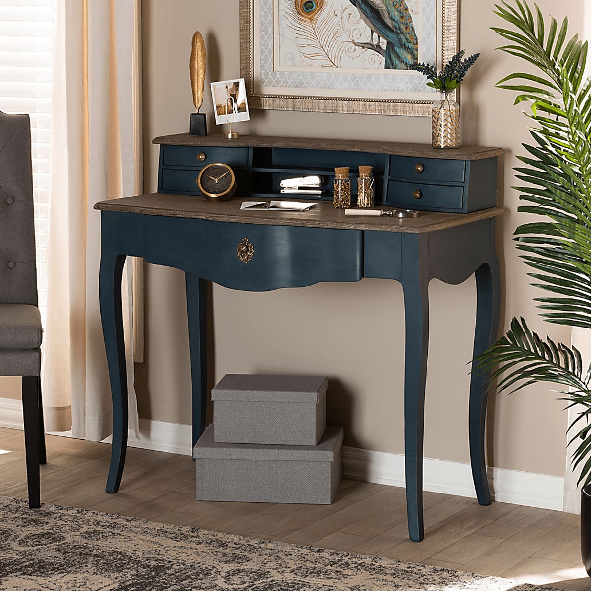 Clarkdale Blue Colors Desk | Rooms to Go