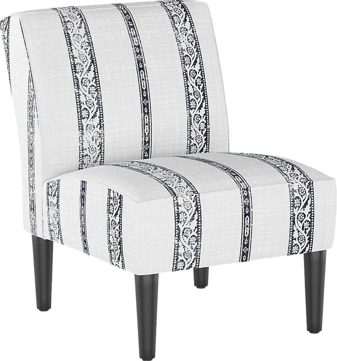 Classical Notes White-Gray Accent Chair - Rooms To Go