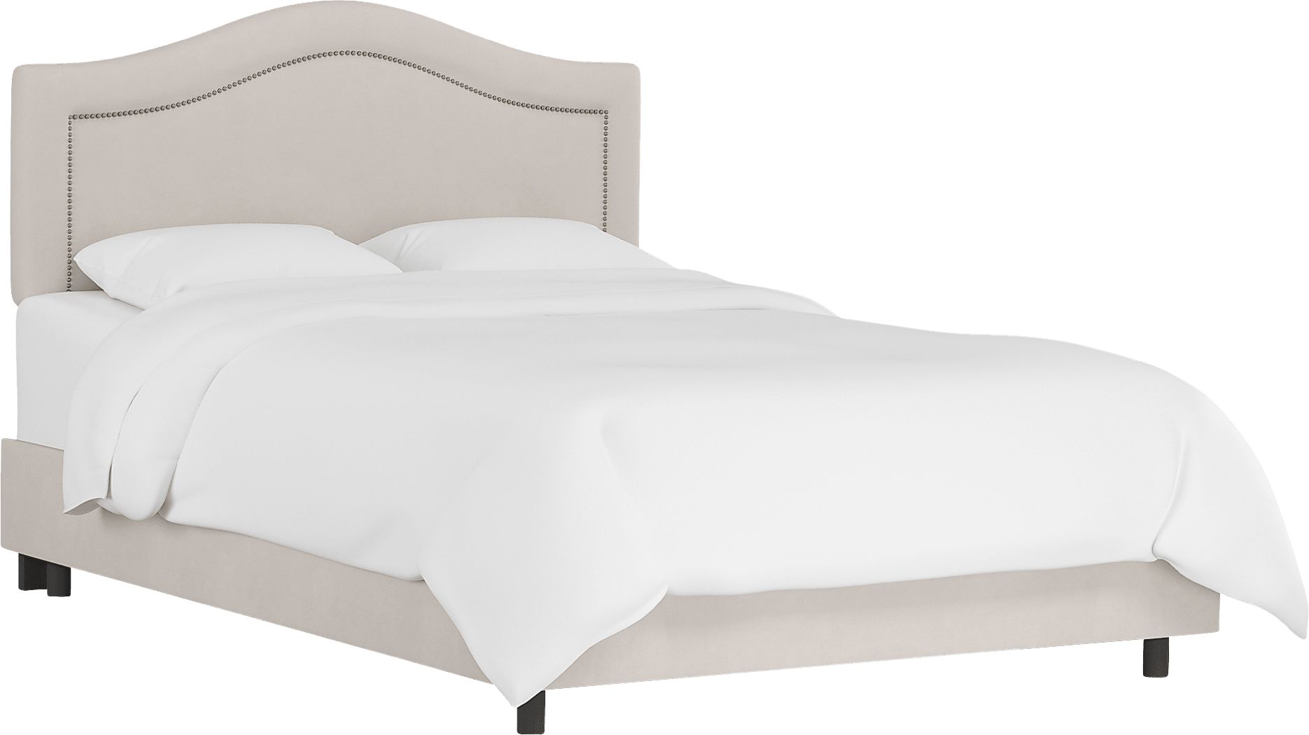 Classical Notes Platinum Queen Upholstered Bed - Rooms To Go