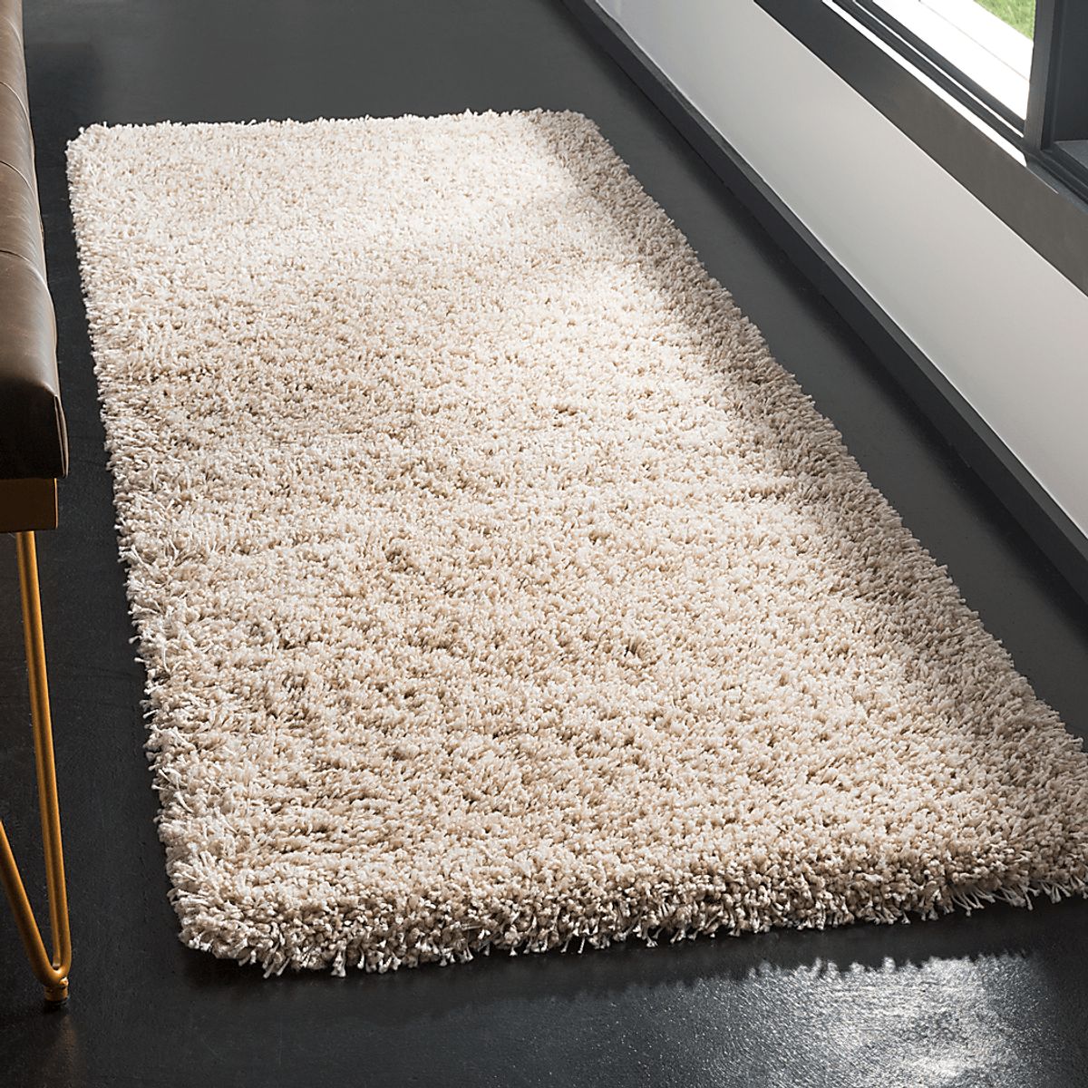 Cleona Beige Polypropylene Fabric Rug | Rooms to Go