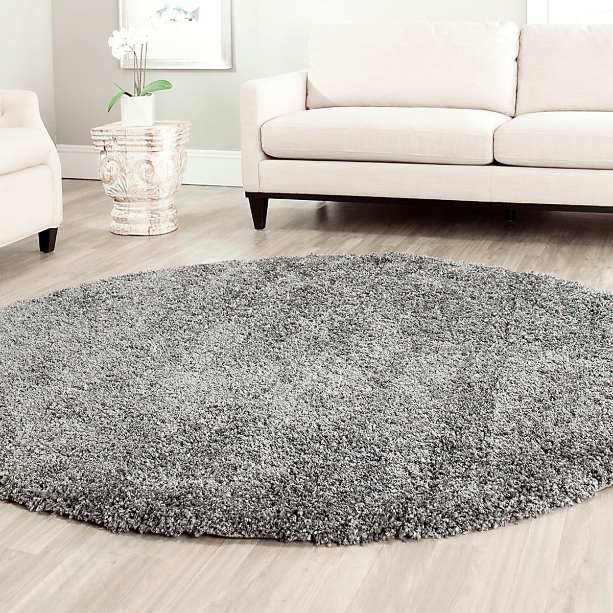 Cleona Dark Gray Polypropylene Fabric Rug | Rooms to Go