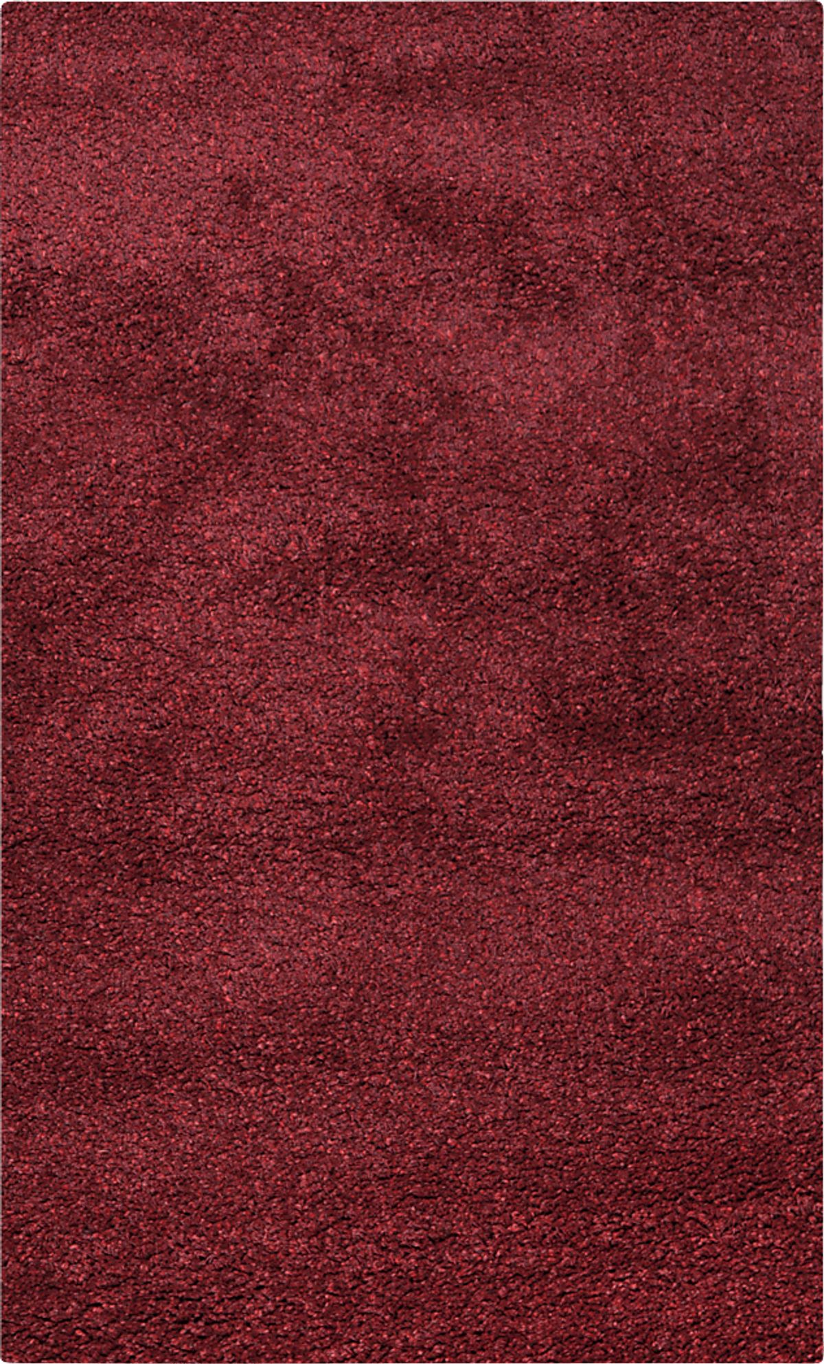 Cleona Maroon Red Polypropylene Fabric Rug | Rooms to Go