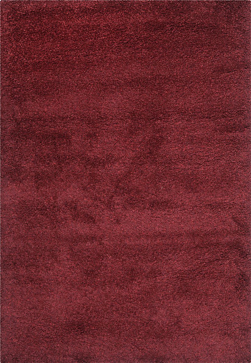 Cleona Maroon Red Polypropylene Fabric Rug - Rooms To Go