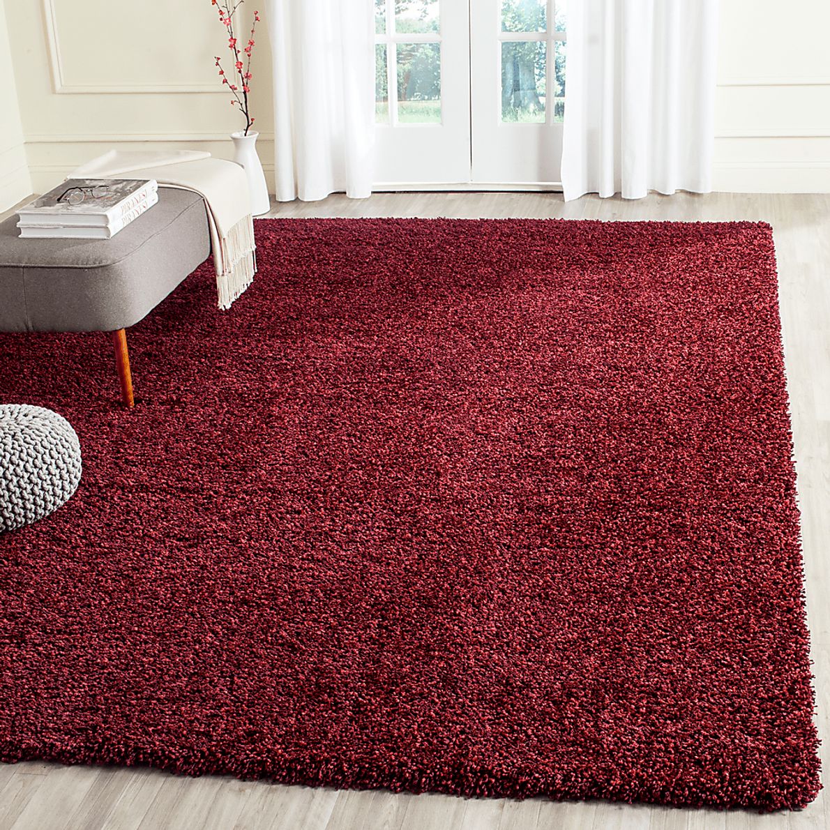 Cleona Maroon 8' x 10' Rug - Rooms To Go