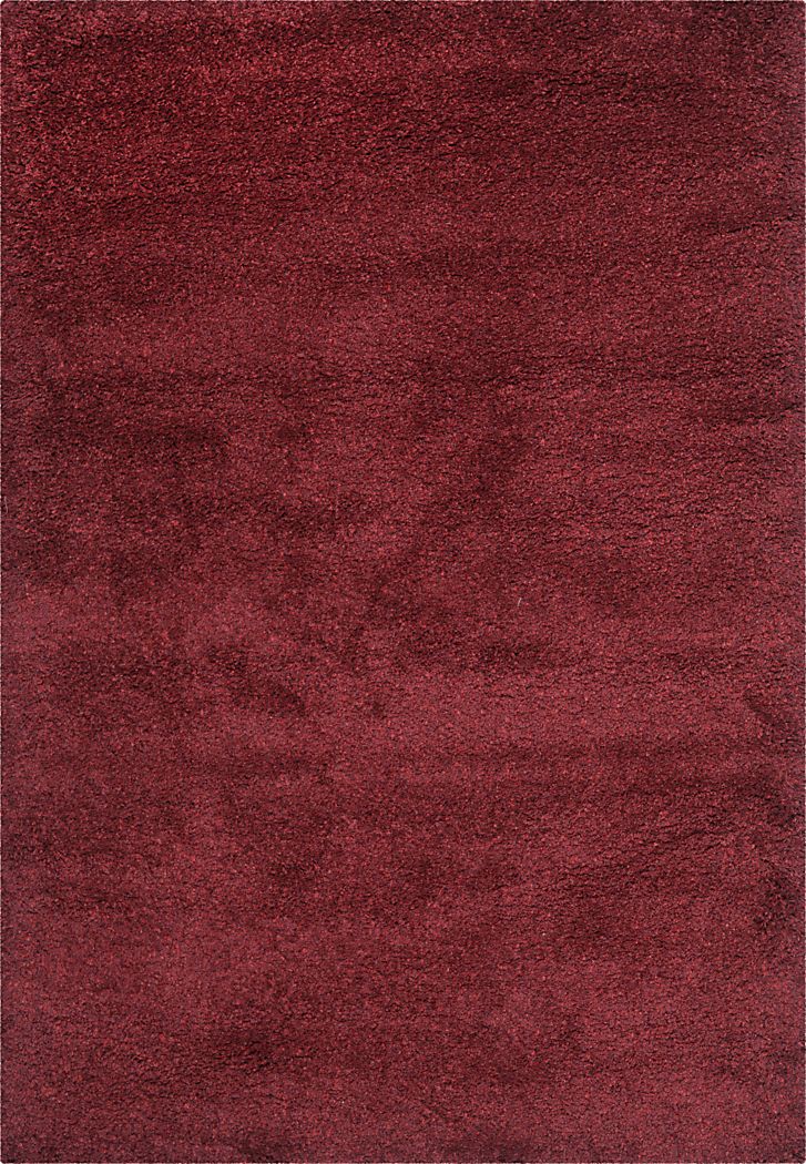 Cleona Maroon Red Polypropylene Fabric Rug | Rooms to Go