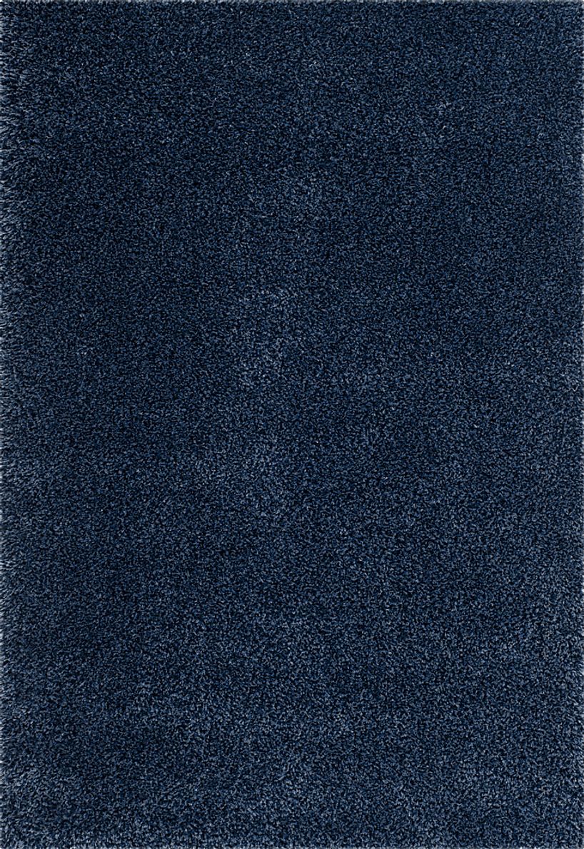 Cleona Navy Blue Polypropylene Fabric Rug - Rooms To Go