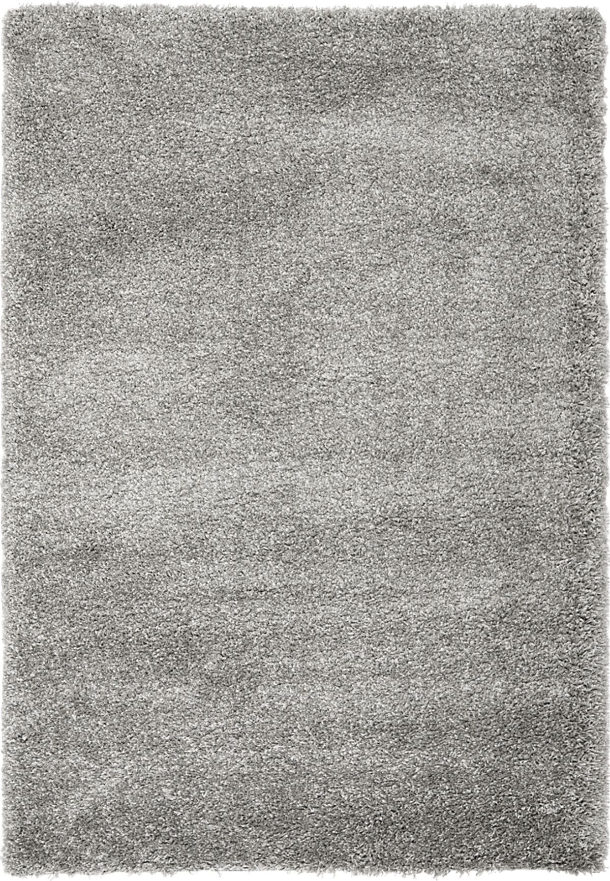 Cleona Silver Gray Polypropylene Fabric Rug | Rooms to Go