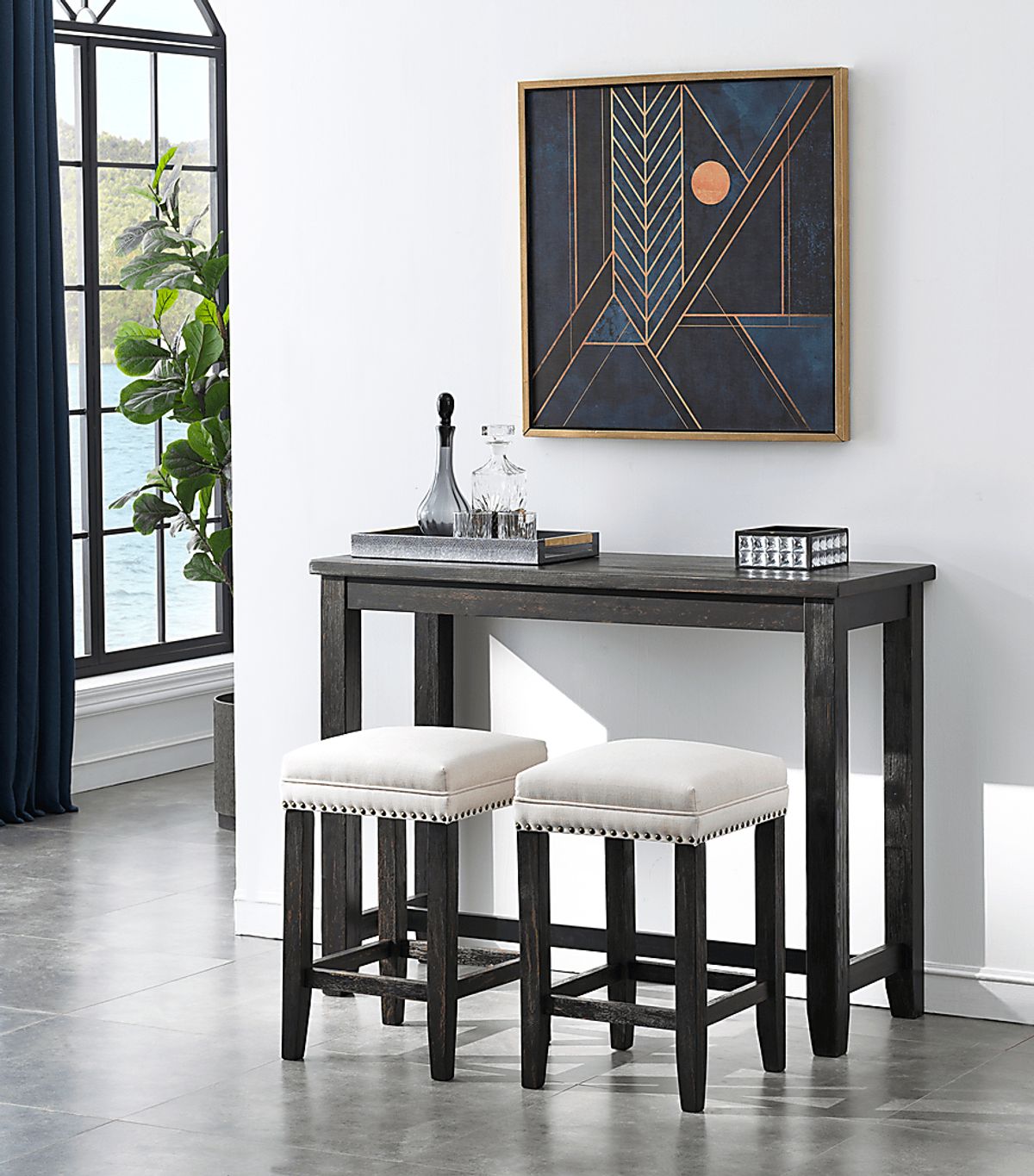 Cletus Black Black,Colors Sofa Table | Rooms to Go