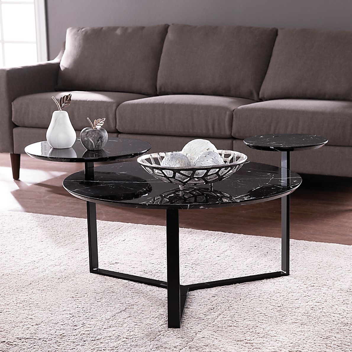 Cliff Way Black Cocktail Table - Rooms To Go