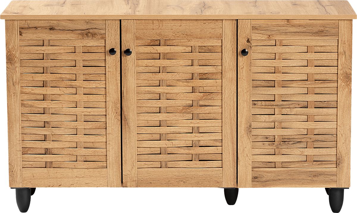 Cliffdancer Brown Dark Wood Accent Cabinet | Rooms to Go