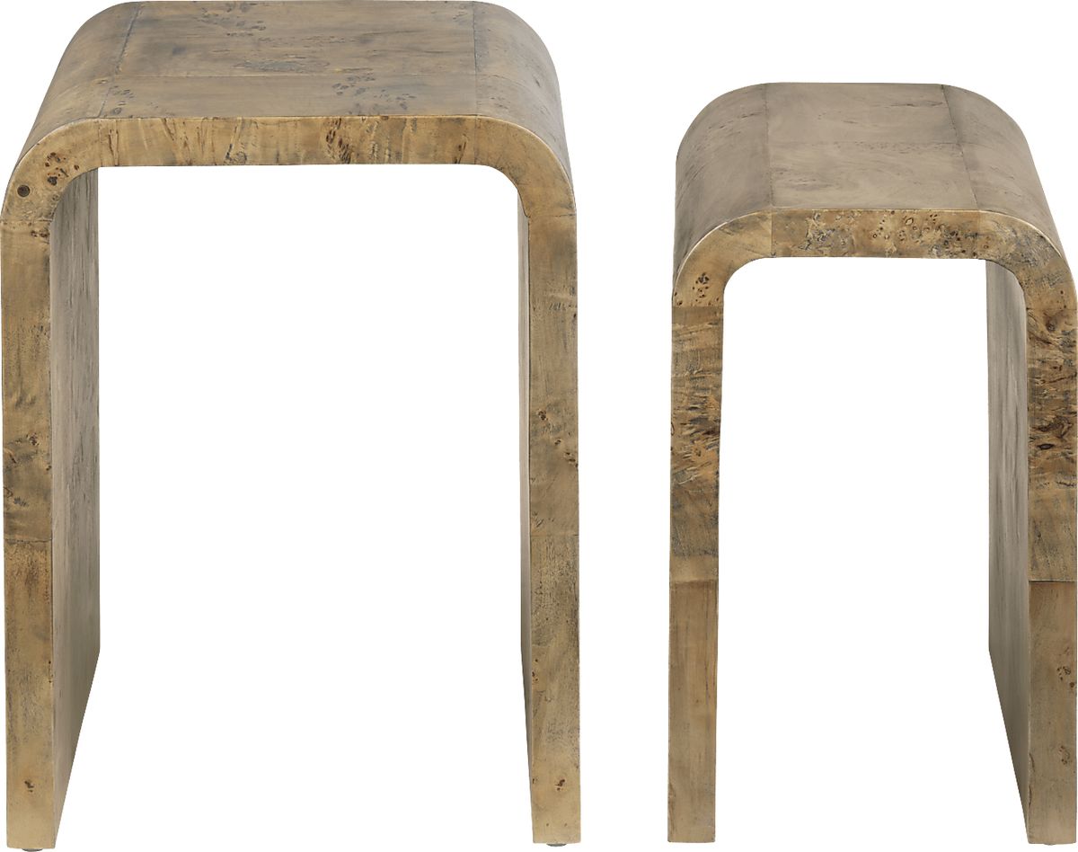 Clifflure Brown Dark Wood Nesting Table, Set Of 2 | Rooms to Go