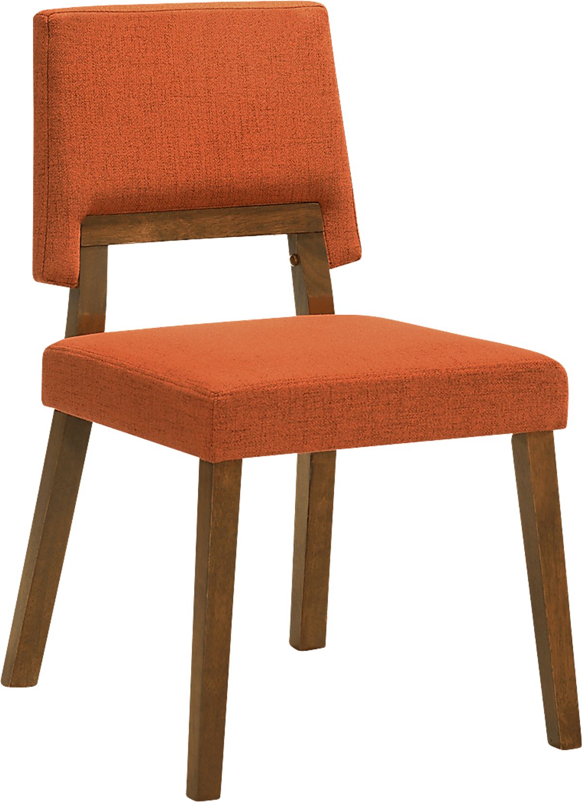 Cliffytales I Orange Colors Orange,Red Polyester Fabric Dining Chair ...